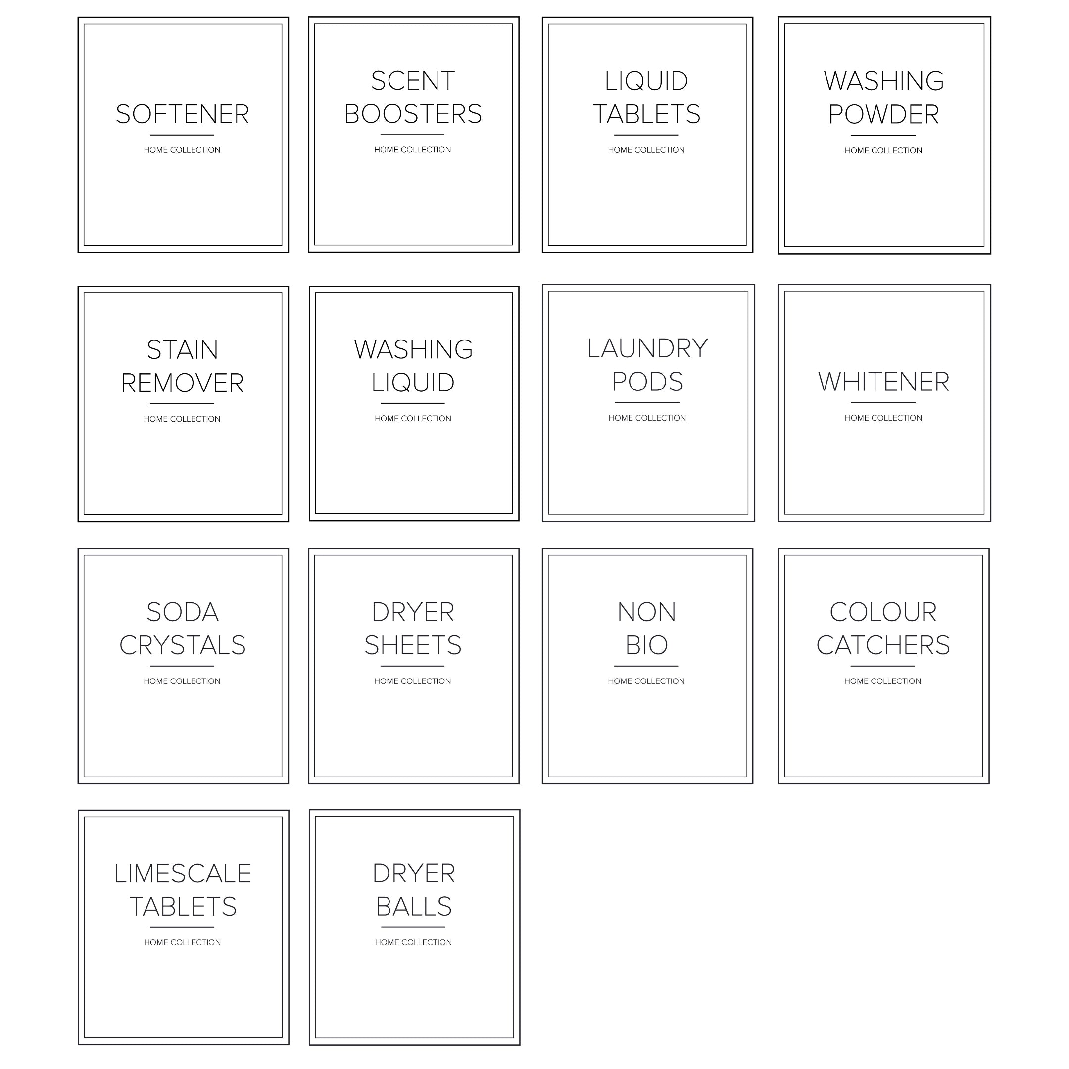 Square Waterproof White Laundry Labels – Kath&Kin